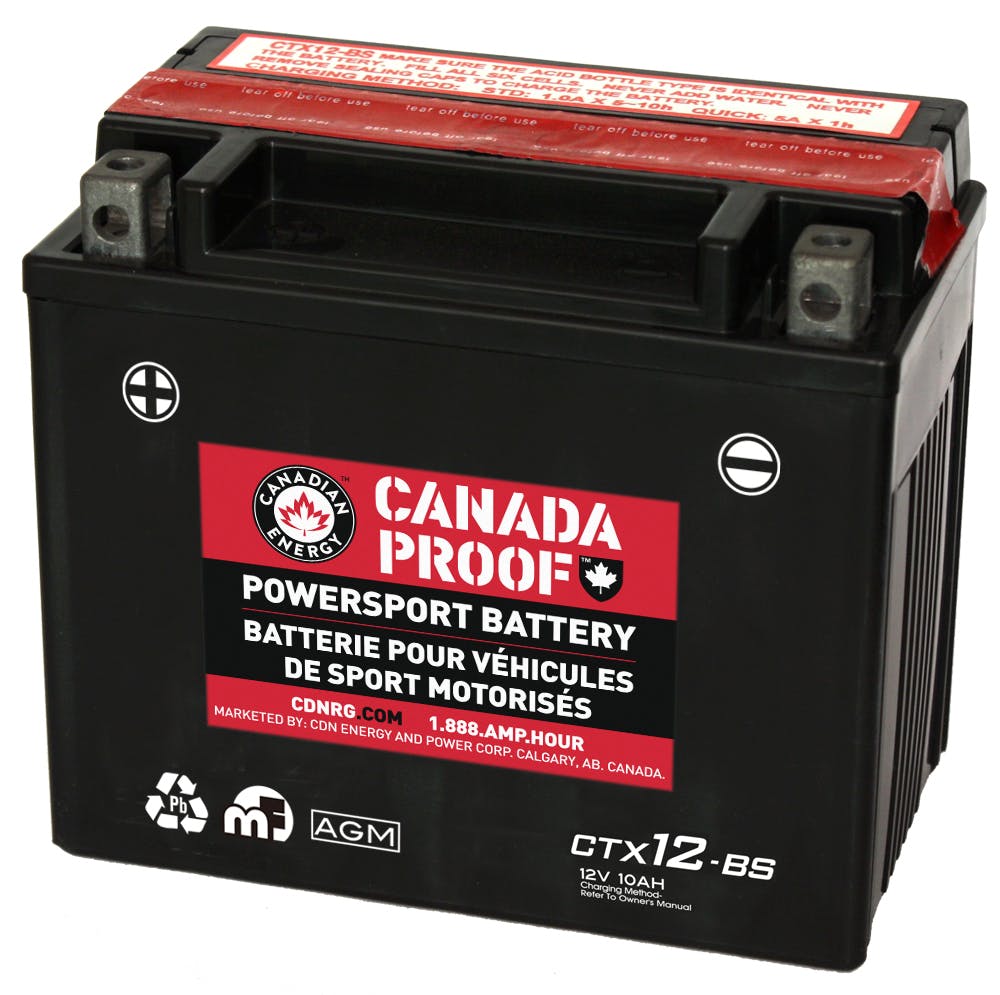 Sealed AGM Powersport - CTX12-BS | Canadian Energy